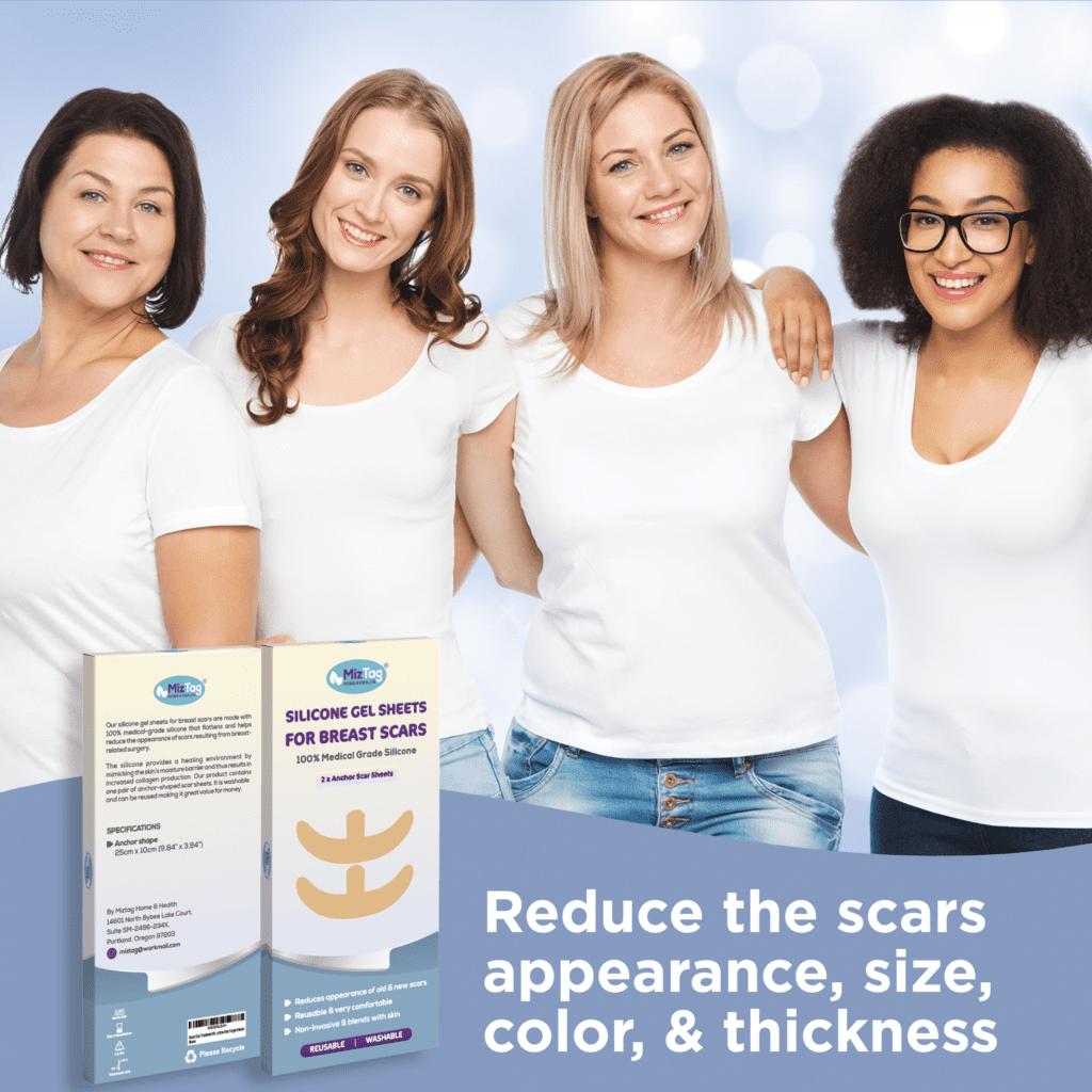 Breast Surgery Recovery Essentials - Silicone Scar Sheets for Comfort ...